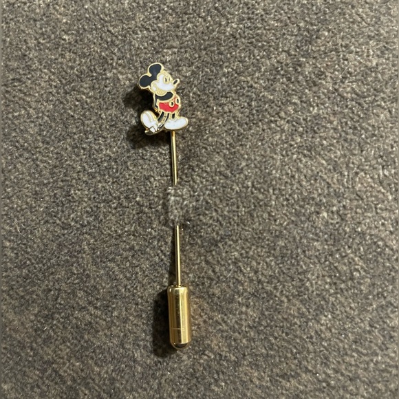 Disney | Accessories | Vintage Mickey Mouse Gold Tone Stick Pin | Poshmark